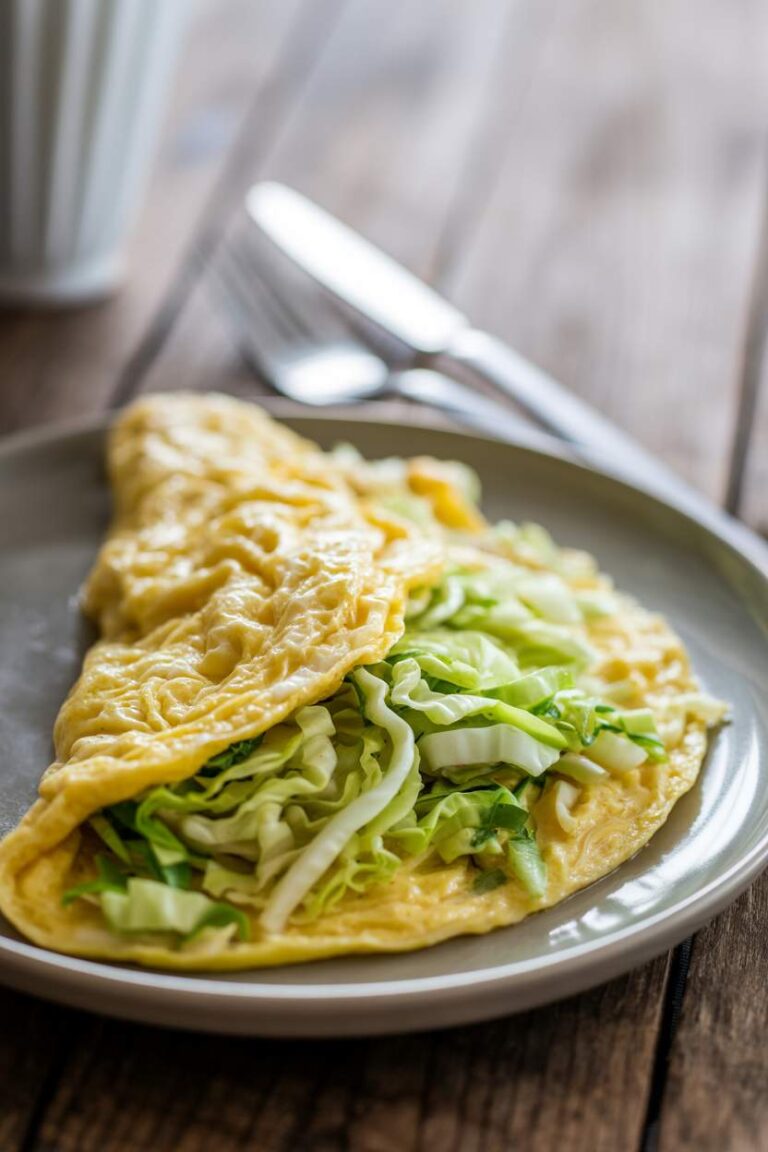 🥣 Delicious, Quick Cabbage Egg Omelette - Taste Tested Recipes