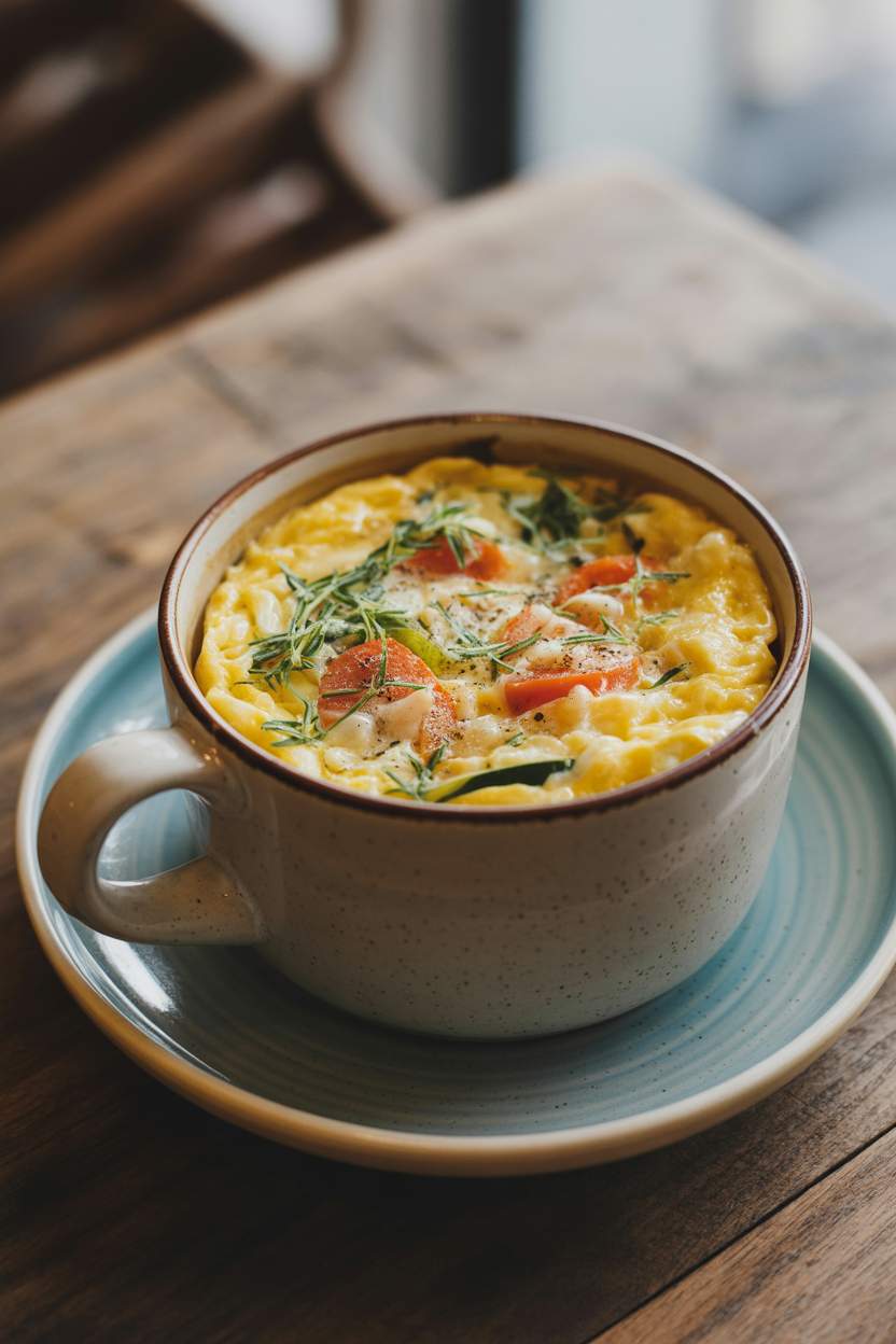 🍳 Quick and Flavorful Omelette in a Mug Recipe - Taste Tested Recipes