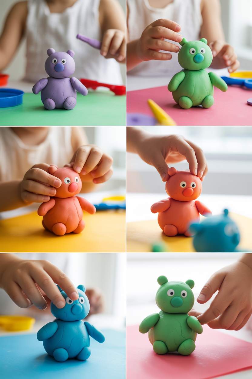 Create Authentic, Perfect Play Dough Animals Step by Step - Taste ...