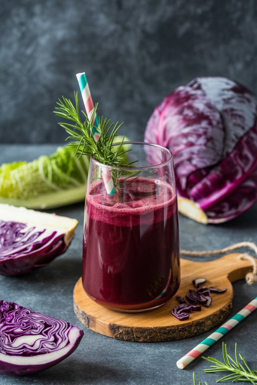 Vibrant Purple Cabbage Juice Recipe for Gut Health and Vitality - Taste ...